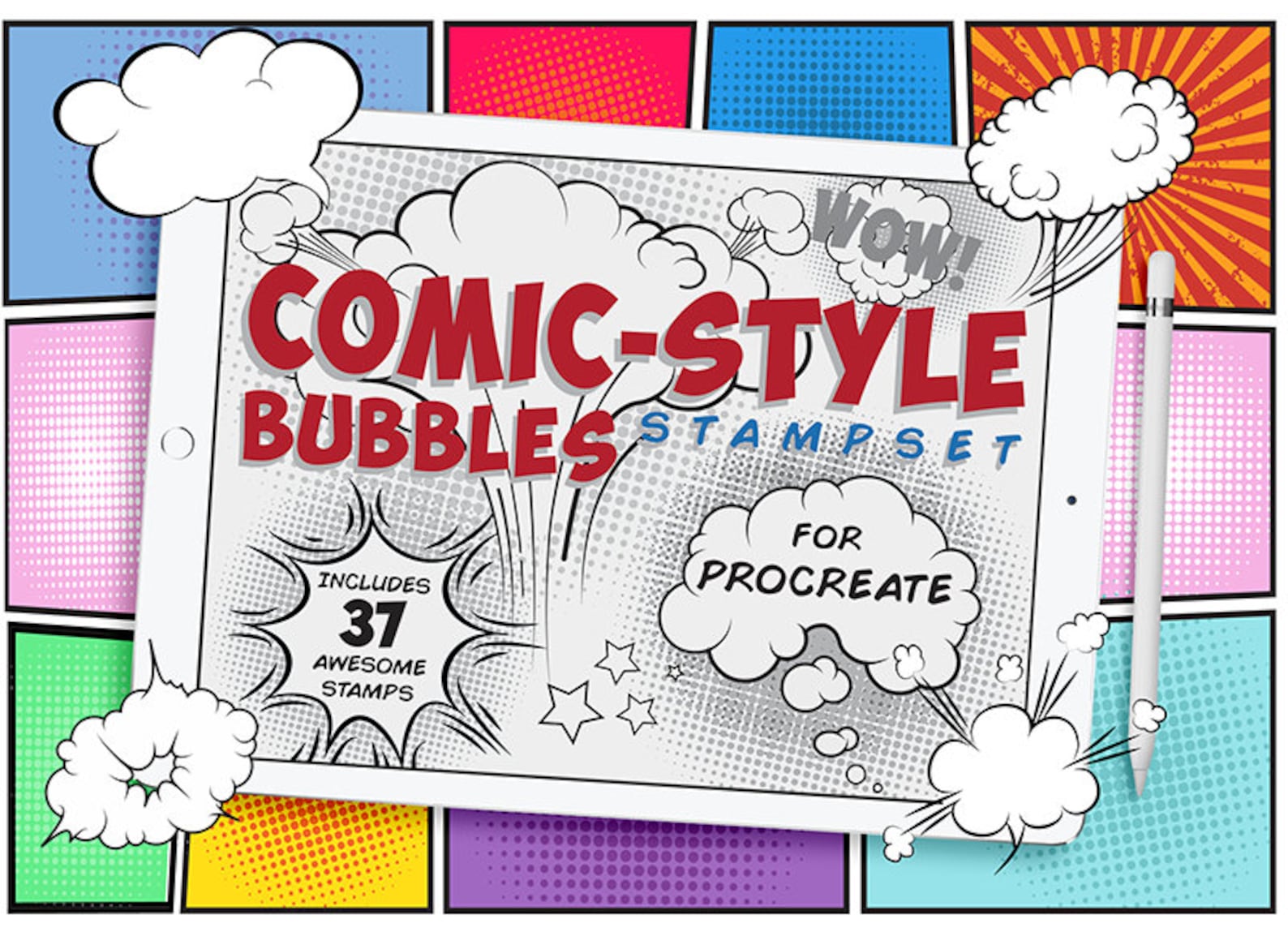 Procreate Stamps: Comic-style Bubbles - Etsy