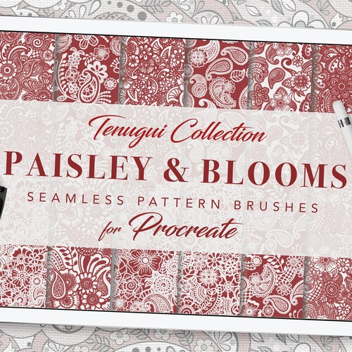 Procreate: Damask Seamless Pattern Brushes - Etsy