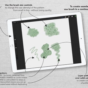 Procreate: Flowers & Fans Seamless Pattern Brushes - Etsy