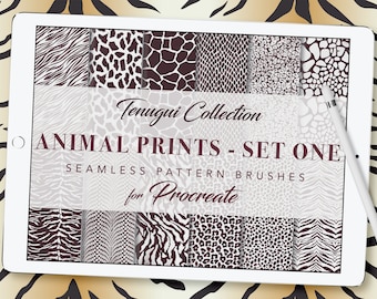 Procreate: Seamless Animal Print Pattern Brushset Two | Etsy