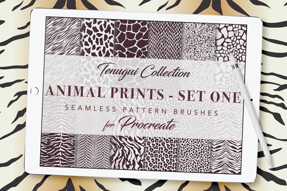 Procreate: Seamless Animal Print Pattern Brushset One - Etsy