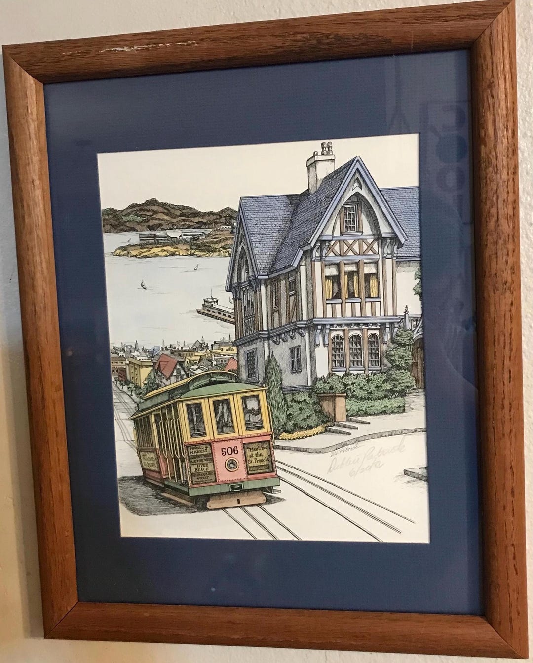 Rare Vintage Framed and Matted Debbie Patrick (D.W. Patrick) Signed ...
