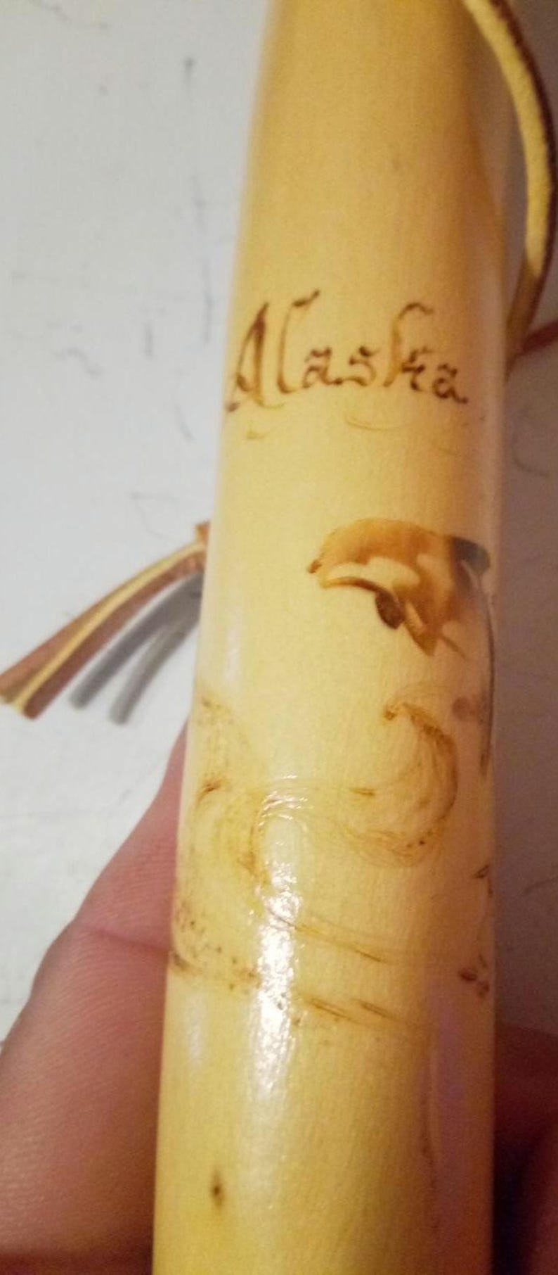 Rare Alaskut Jade Whale Tail Walking Cane Whale Walking Stick Whale ...