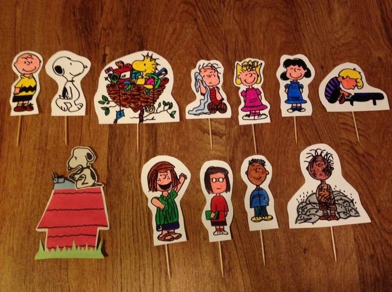 Peanuts Character Drawings - Etsy
