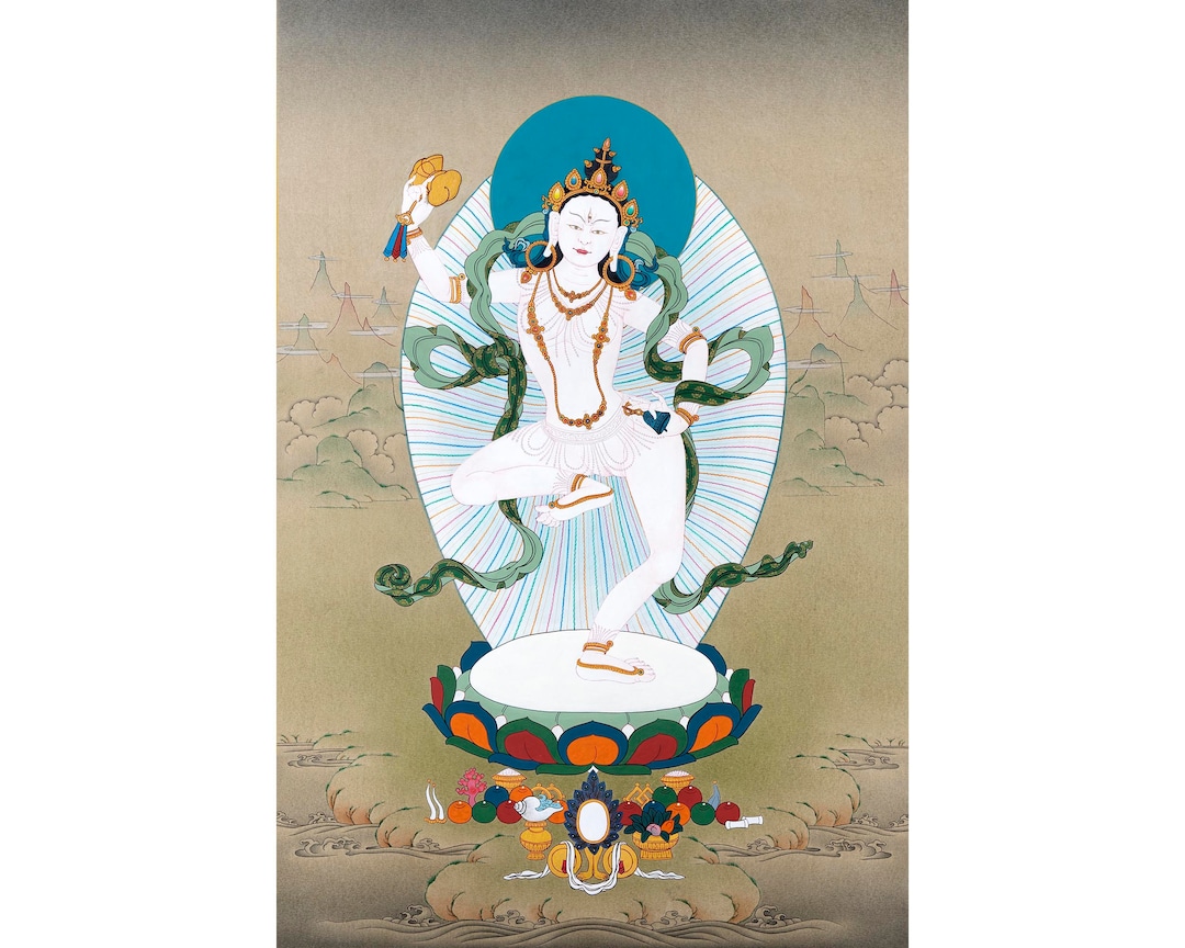 Machig Labdron Thangka Traditional Hand-painted Tibetan Buddhist Art ...