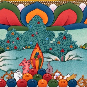 Parnashavari Thangka Healing Goddess of Vajrayana Panna Sawari Dakini ...