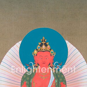 Amitayus Buddha Thangka With White Tara and Namgyalma Amitayus Wall ...
