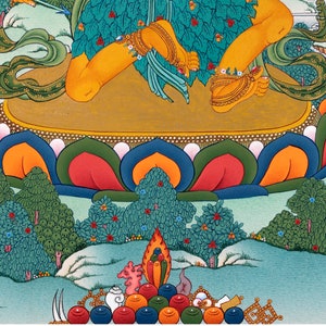 Parnashavari Thangka Healing Goddess of Vajrayana Panna Sawari Dakini ...