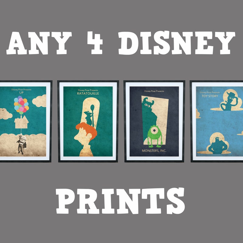 Pixar Movie Poster - Etsy