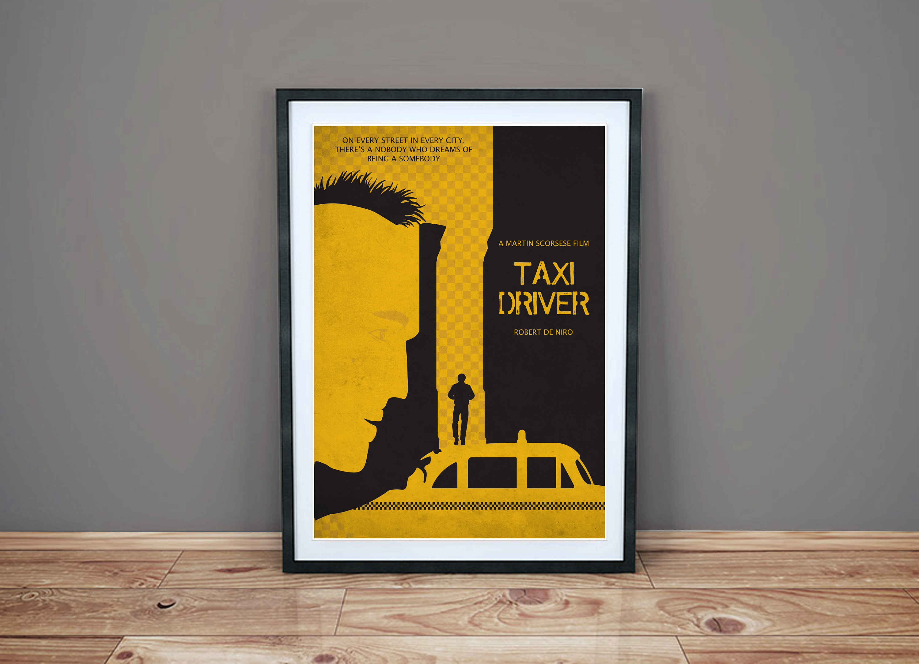 Taxi Driver Minimalist Movie Art Print Poster Wall Art - Etsy UK