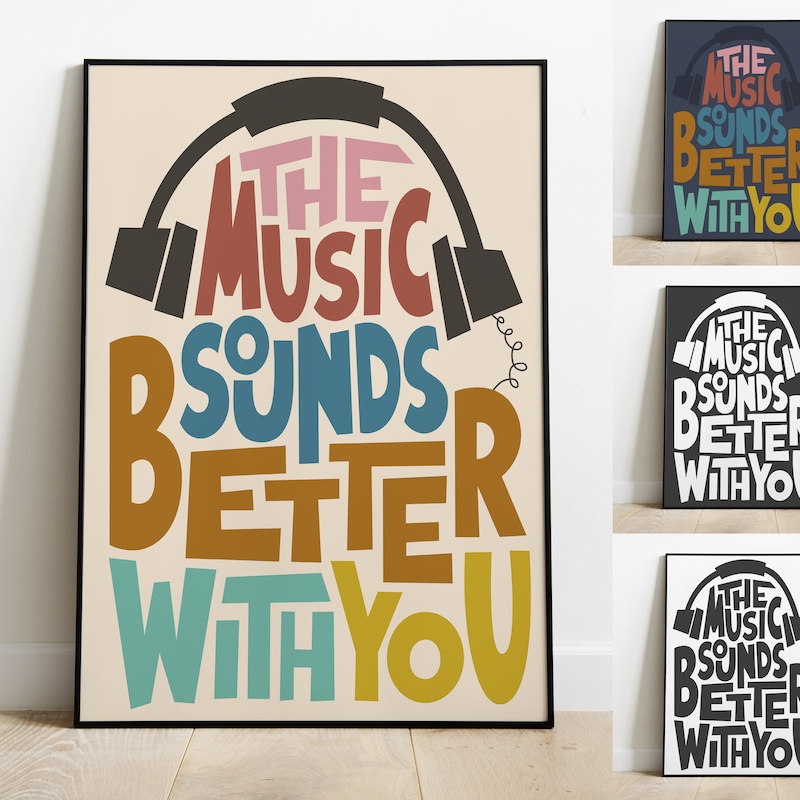 Vintage Music Lyric Art - Etsy UK