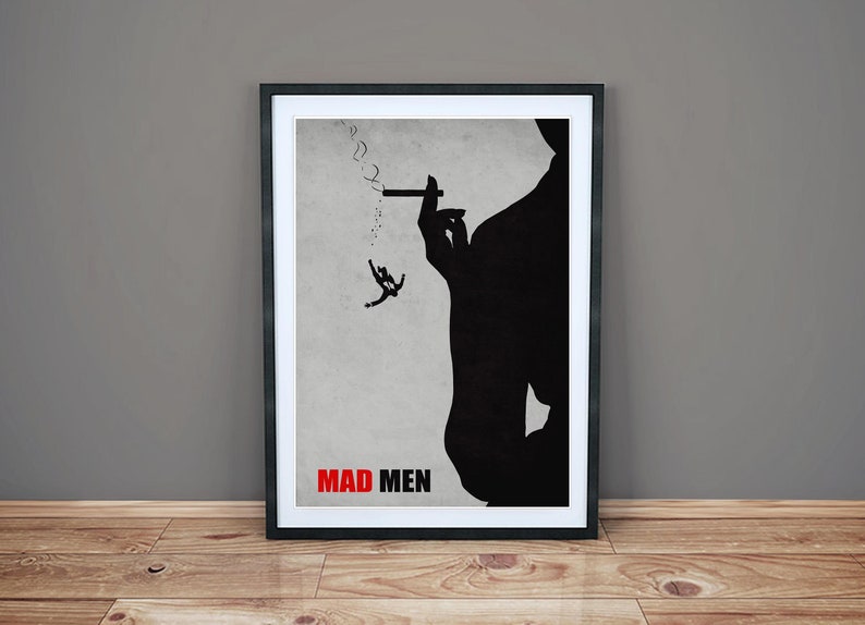 Mad Men Minimalist Movie Art Print Poster Wall Art | Etsy