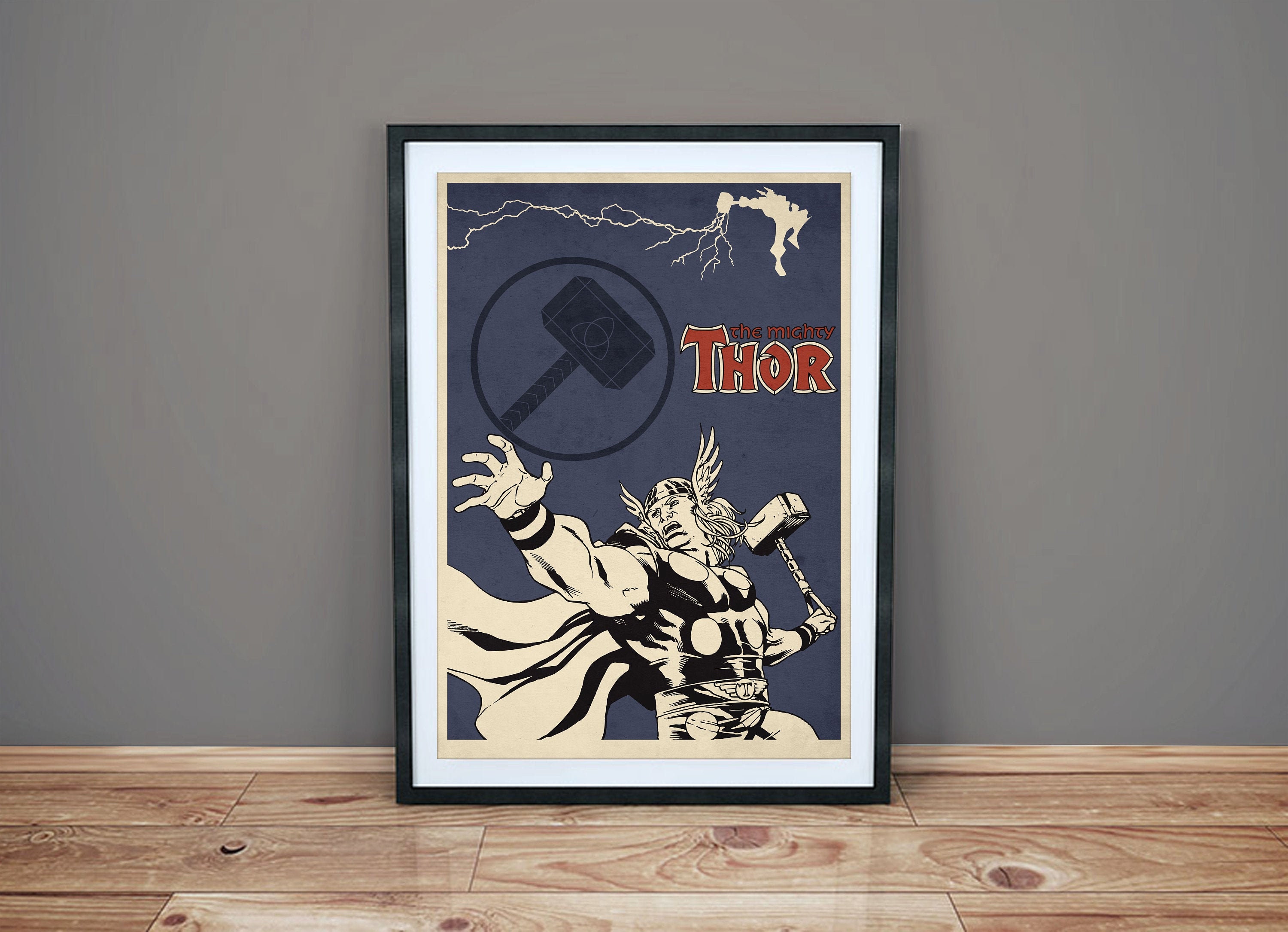 Thor Minimalist Movie Art Print Poster Wall Art | Etsy