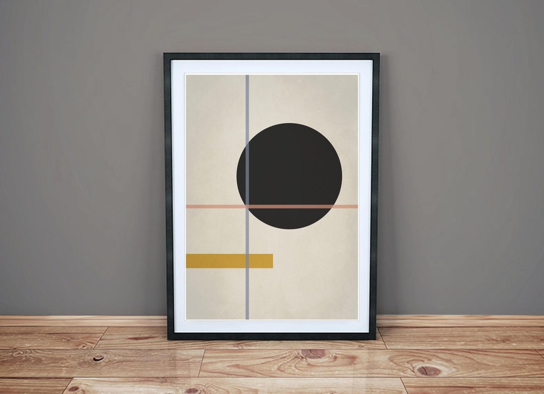 Circles and Lines No.1 - Geometric Abstract Art Print - Etsy