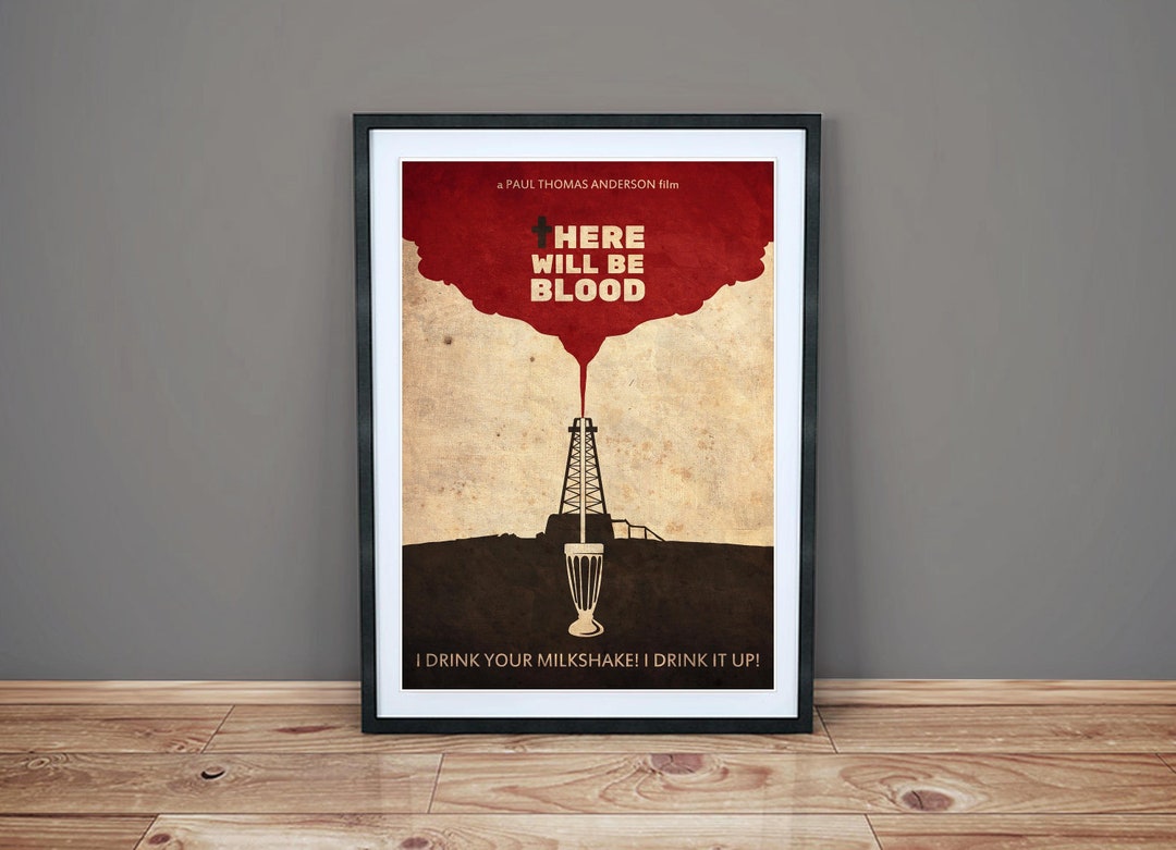 There Will Be Blood - Minimalist Movie Art Print - Poster - Wall Art - Etsy