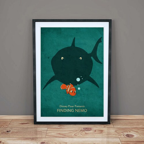 Finding Nemo Poster Disney Pixar Movie Print Minimal Poster - Etsy