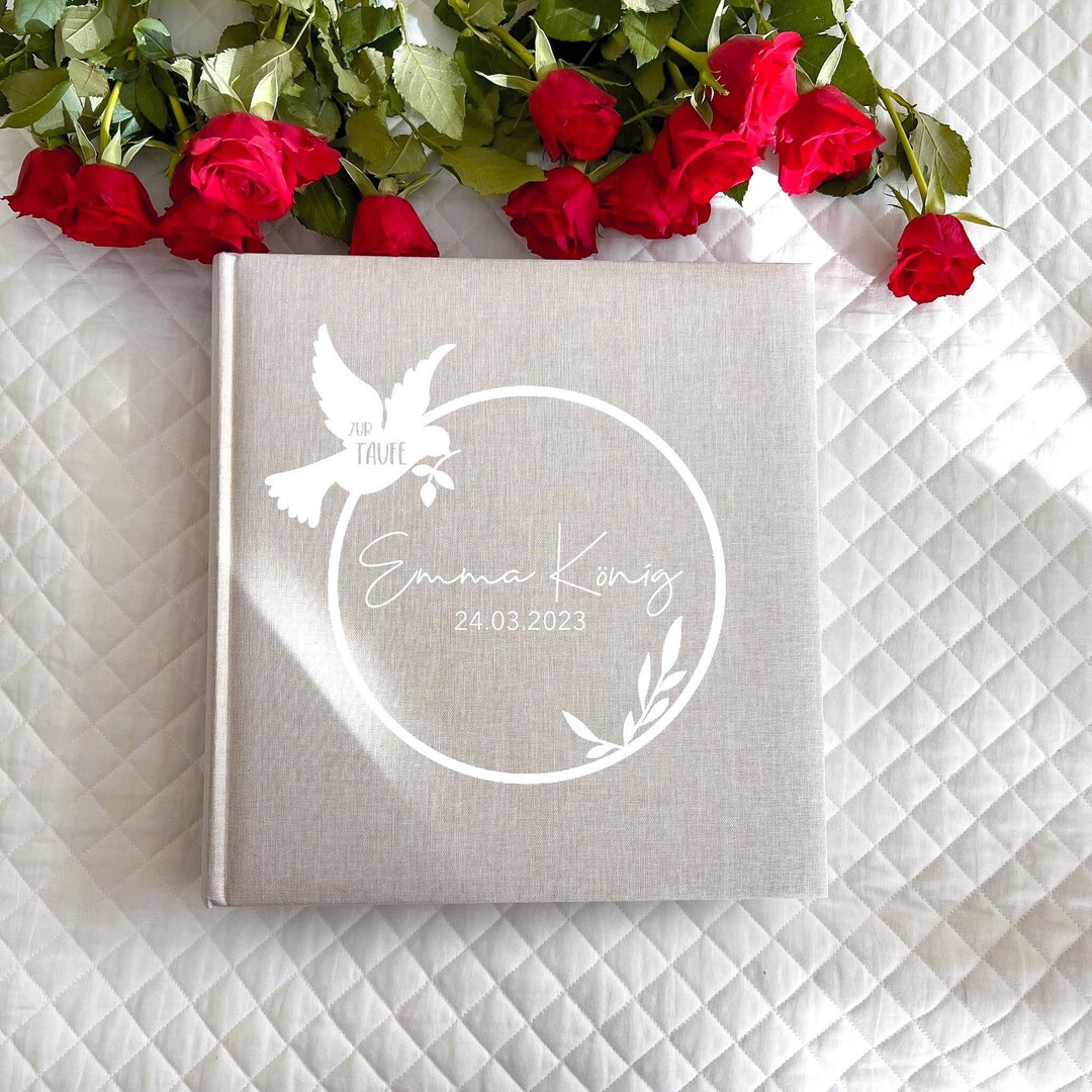 Personalized Photo Album for Baptism Personalized Photo Album With Name ...
