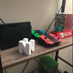 N64/nintendo 64 Cube Video Game Logo Sign (man Cave, Game Room, Shelf ...