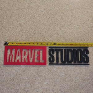 Marvel Studios HUGE 20in Logo Sign man Cave, Game Room, Stocking ...