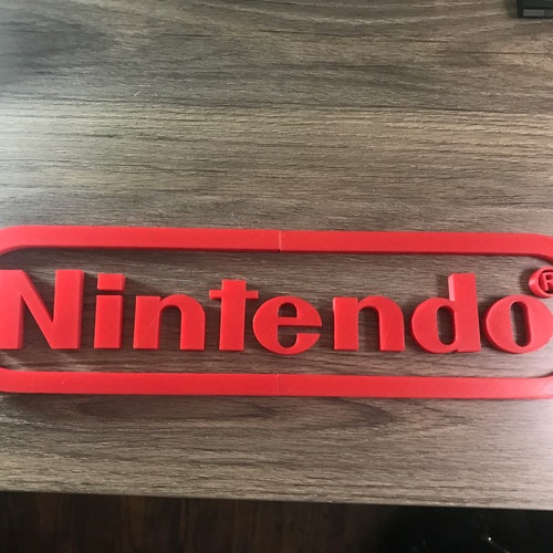 Nintendo Wii Video Game Logo Sign 3D Printed Man Cave Game - Etsy