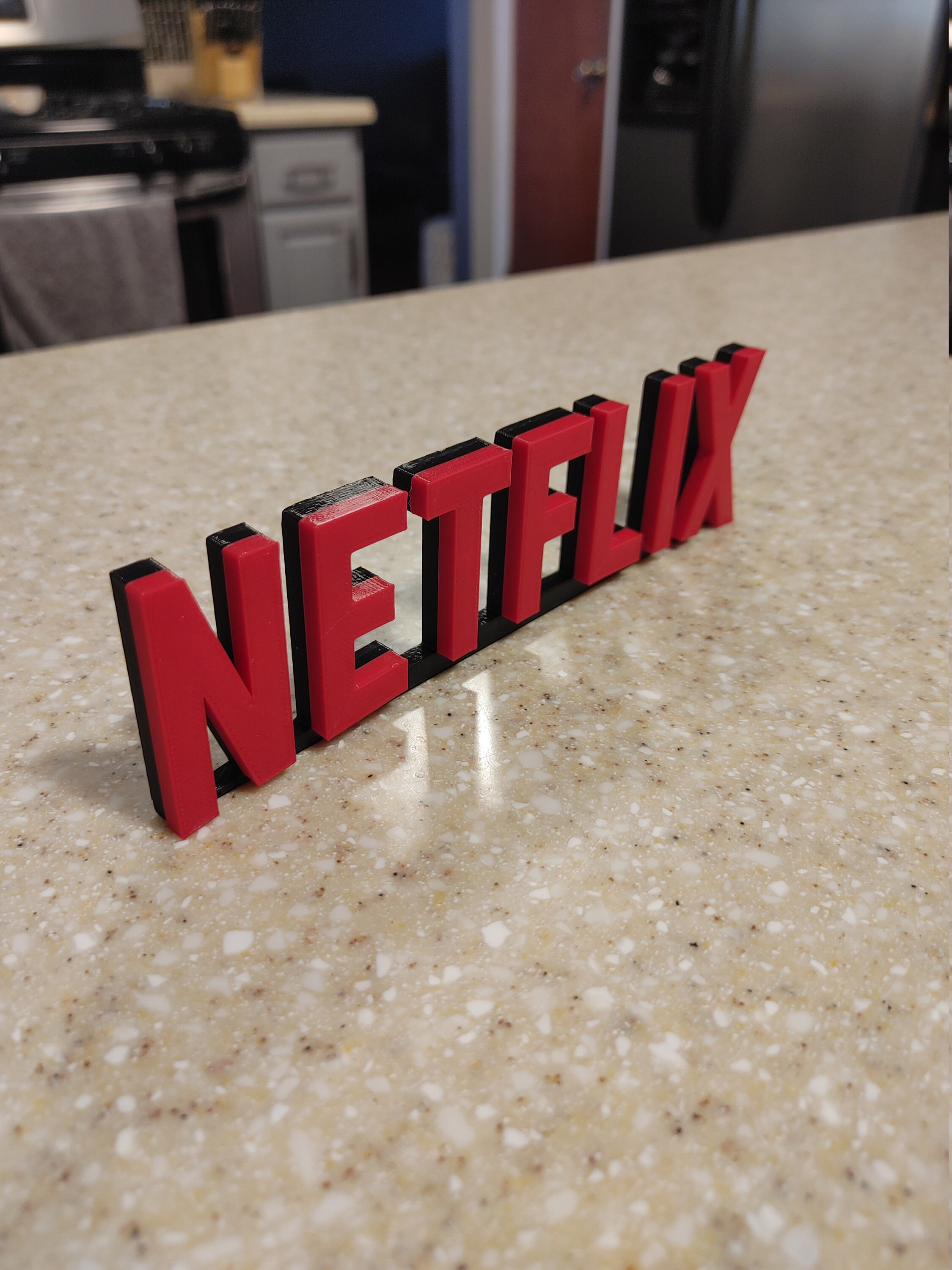 Netflix Style Logo Sign 7.25in game Room Stocking Stuffer | Etsy