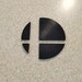 Super Smash Bros 8in Smash Ball Logo Sign man Cave, Game Room, Stocking ...