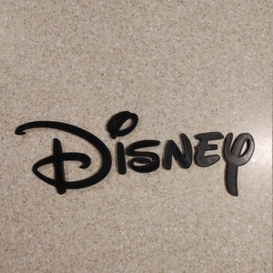 BIG 17in Disney Style Logo Wall Sign (3d Printed, Wall Decor, Wall Art ...