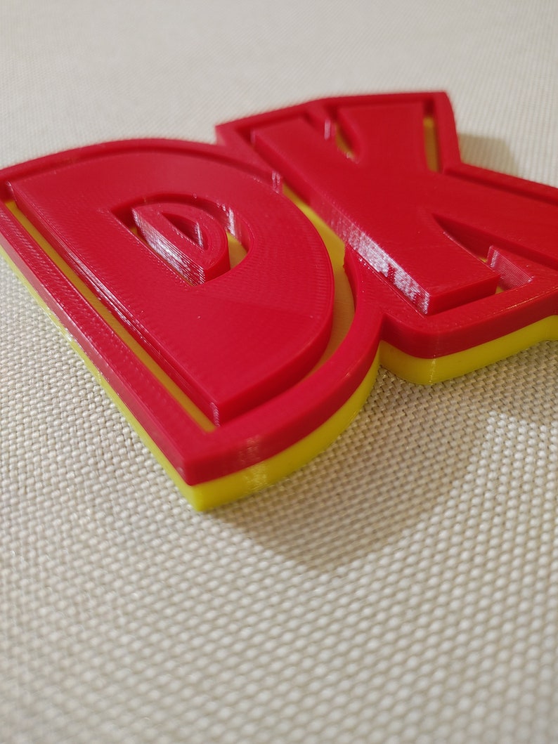 Donkey Kong Video Game Logo Sign 4.5x3.5 3D Printed Man - Etsy