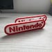 Nintendo Video Game Logo Sign 8.5in 3D Printed, Man Cave, Game Room ...