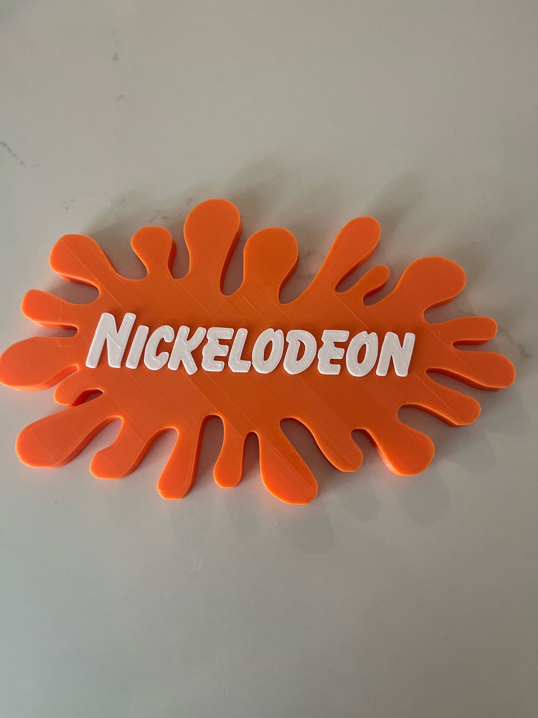 Nickelodeon TV Sign Vintage Splat Decoration 8”x5” (decor, Game Room ...