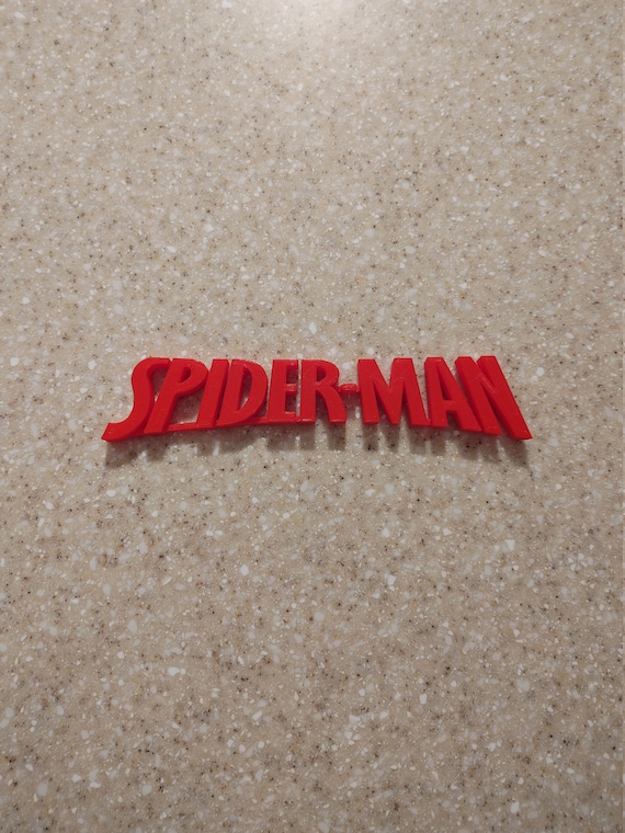 Spiderman Style Logo Sign 8.5in game Room Movie Room | Etsy