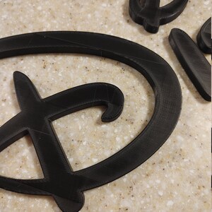 BIG 17in Disney Style Logo Wall Sign (3d Printed, Wall Decor, Wall Art ...