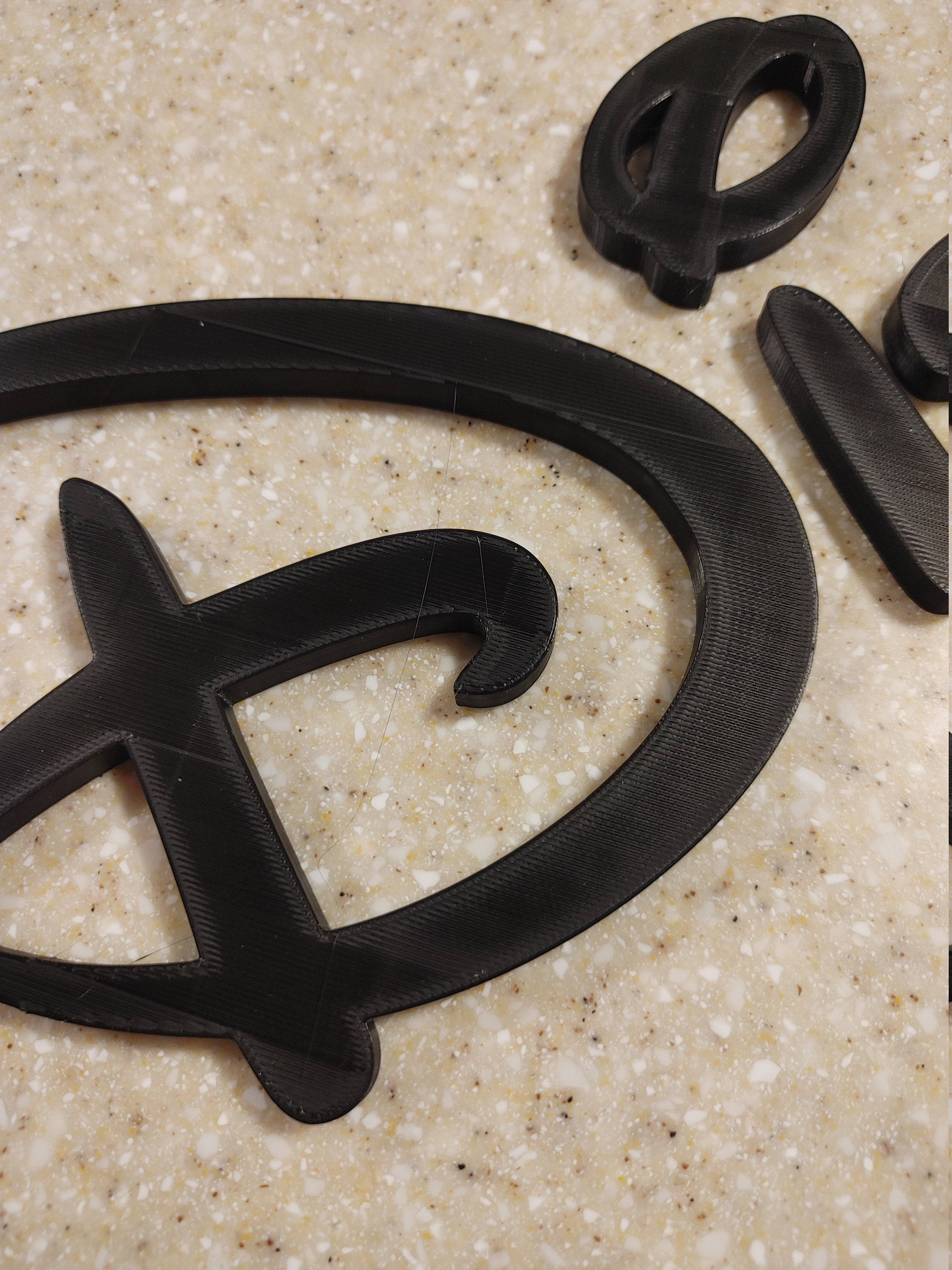 BIG 17in Disney Style Logo Wall Sign 3d Printed Wall Decor - Etsy UK