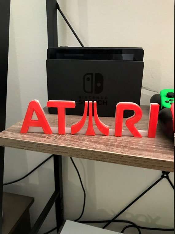 Wall Hangings 3D wooden Atari logo Wall Décor etna.com.pe