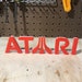 Atari Video Game Logo Sign 8 in 3D Printed, Man Cave, Game Room, Shelf ...