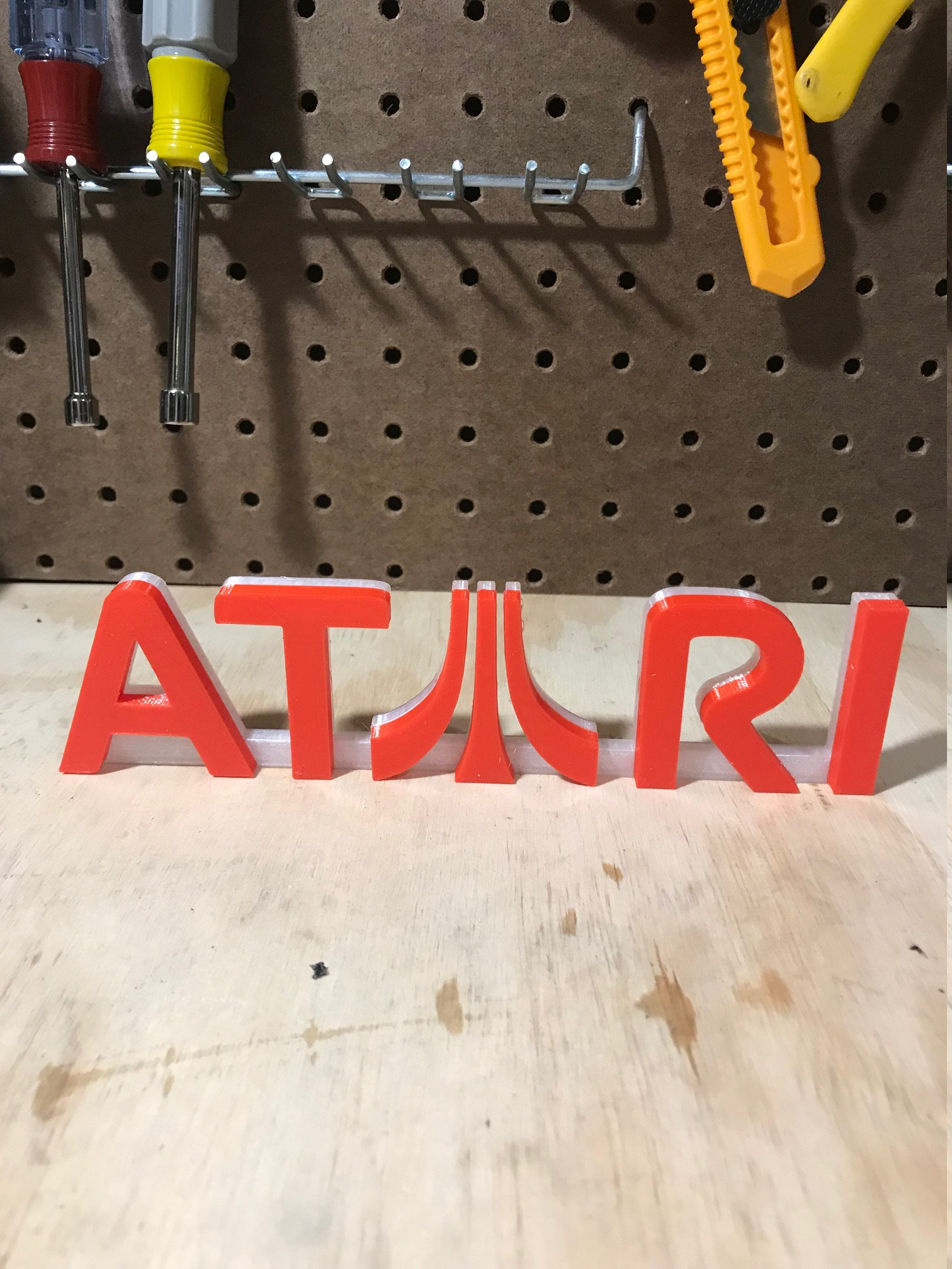 Atari Video Game Logo Sign 8 in 3D Printed Man Cave Game - Etsy