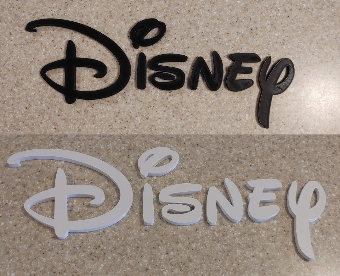 BIG 17in Disney Style Logo Wall Sign (3d Printed, Wall Decor, Wall Art ...