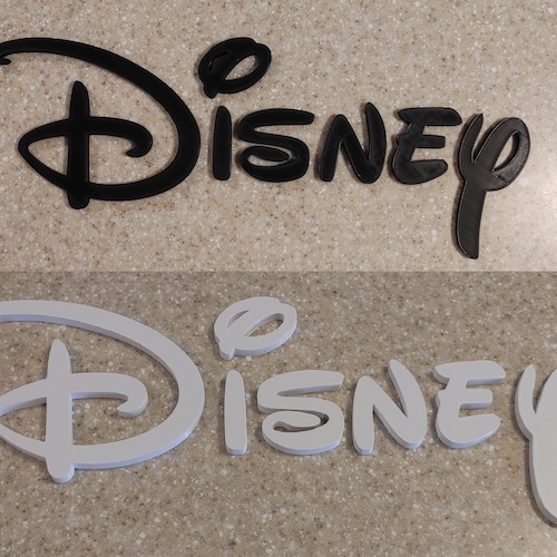 BIG 17in Disney Style Logo Wall Sign 3d Printed Wall Decor | Etsy