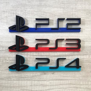 Playstation PS2 PS3 PS4 Video Game Logo Sign Decoration ~8.25in (decor ...