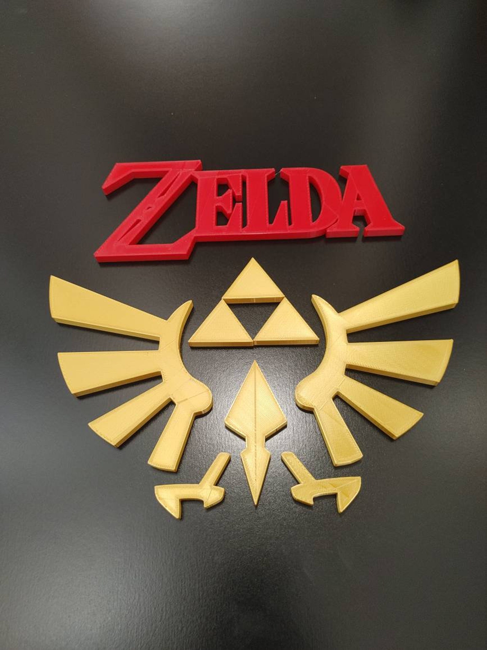 BIG Zelda Hyrule Video Game Logo Design 12 game Room | Etsy