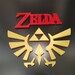 BIG Zelda Hyrule Video Game Logo Design 12" (game Room, Man Cave, Wall ...