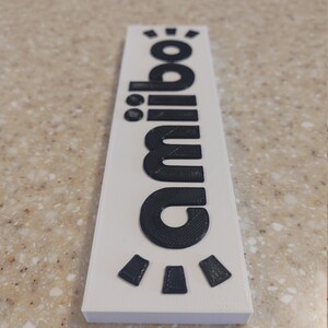 Amiibo Nintendo Style Logo Shelf / Wall Sign 3d Printed, Game Room - Etsy