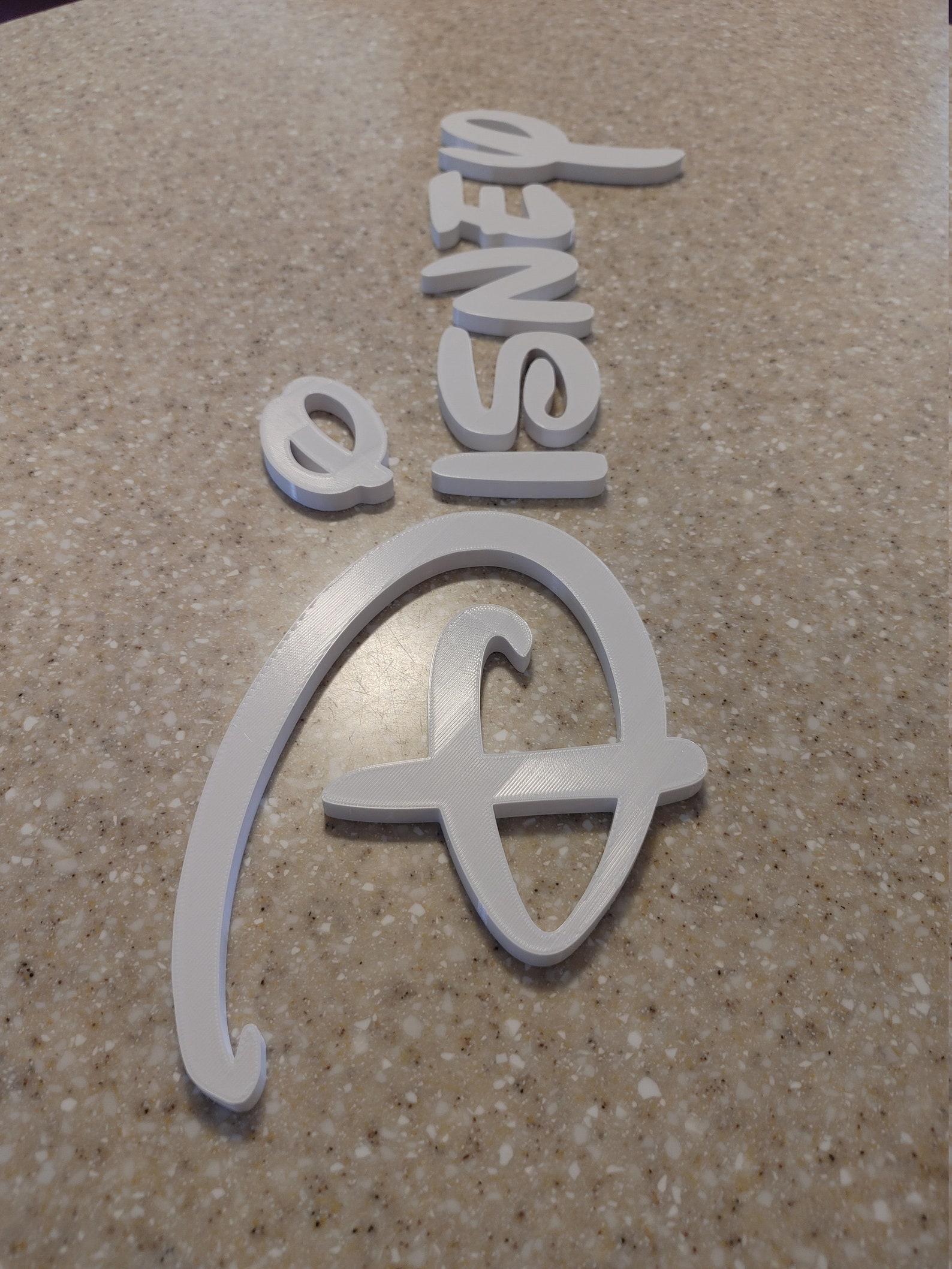 BIG 17in Disney Style Logo Wall Sign (3d Printed, Wall Decor, Wall Art ...