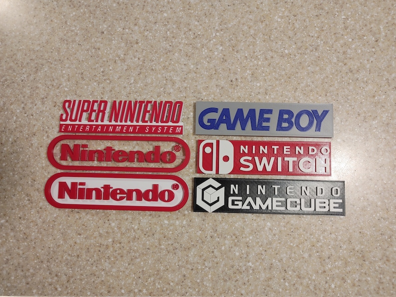 Nintendo Switch Video Game Logo Sign 7.5in (3D Printed, Man Cave, Game ...