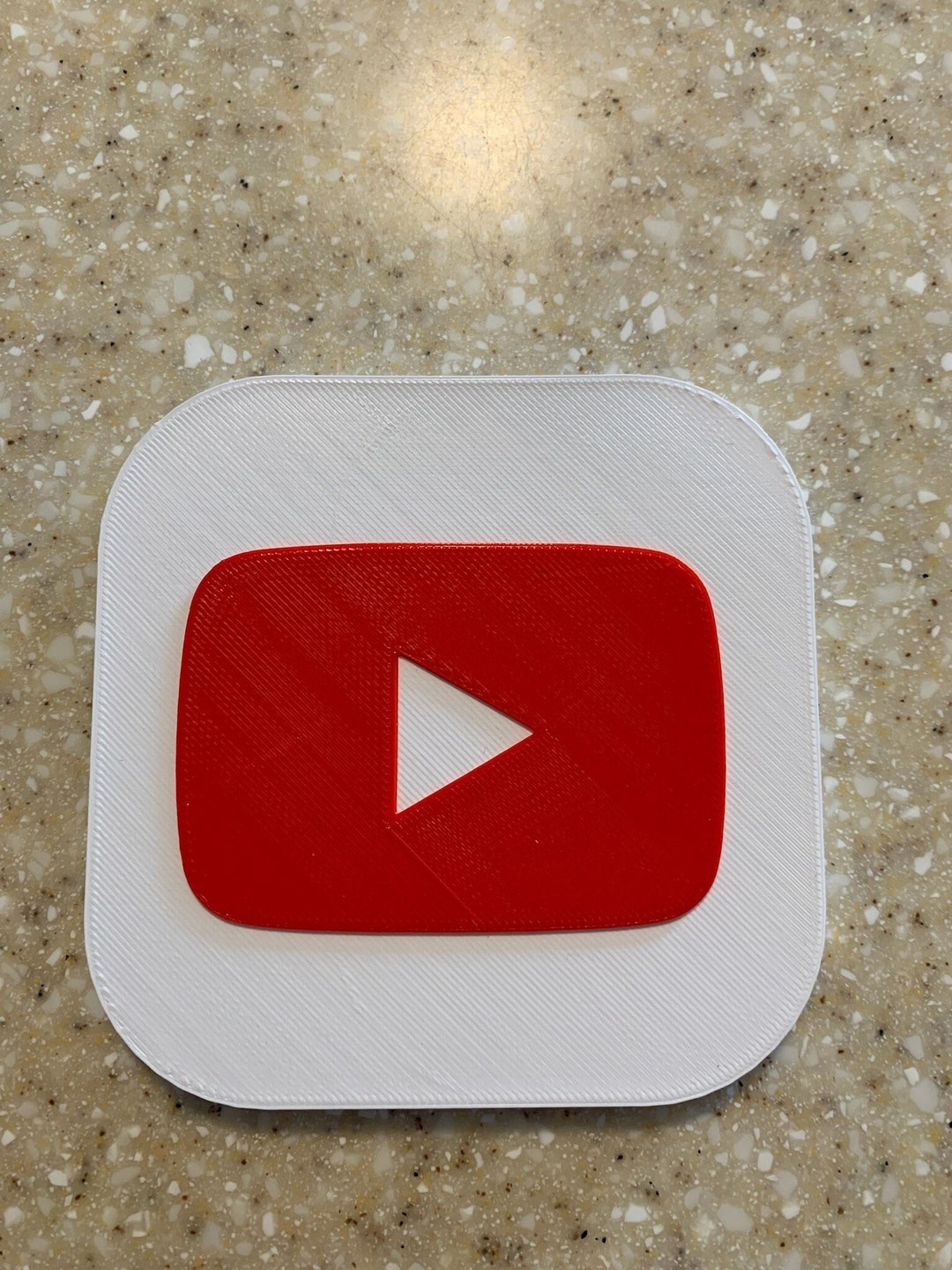 Youtube App Style 3D Printed Logo Sign game Room, Movie Room, Theater ...
