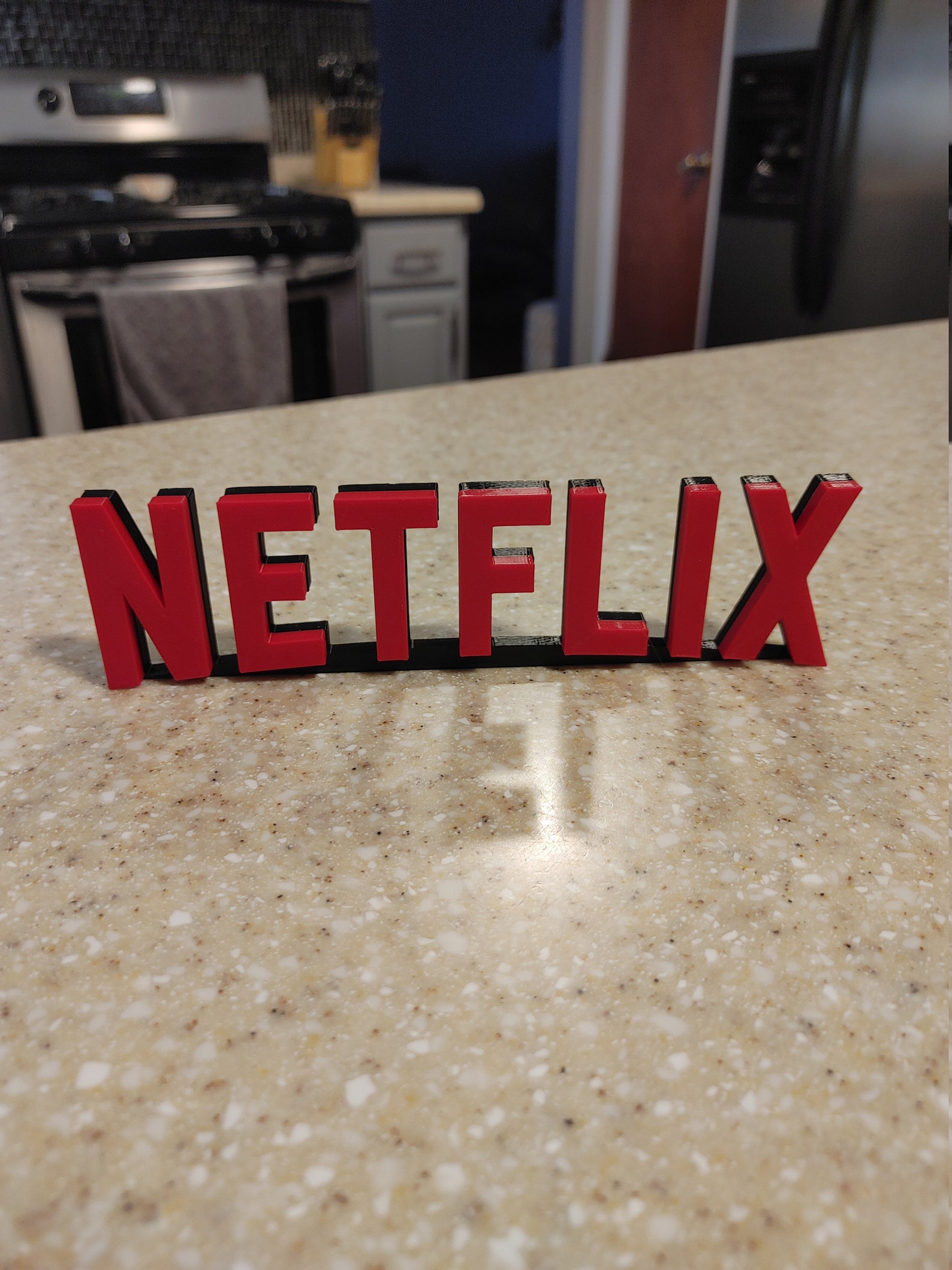 Netflix Style Logo Sign 7.25in game Room Stocking Stuffer | Etsy