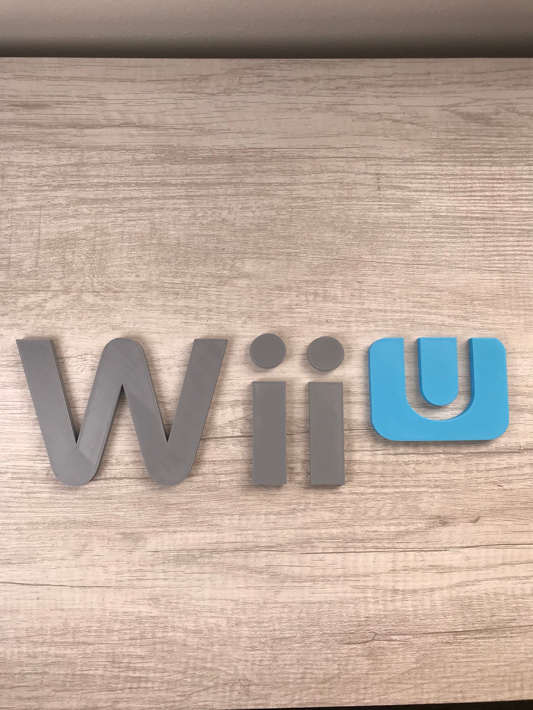 15inch Nintendo Wii U Video game logo sign 3D printed man | Etsy