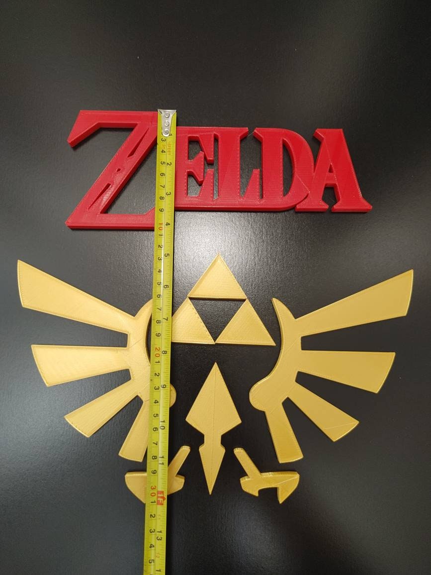 BIG Zelda Hyrule Video Game Logo Design 12 game room | Etsy