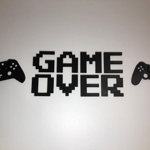 Huge 19 X 10 Game Over Video Game Logo Wall Sign Decoration Art - Etsy