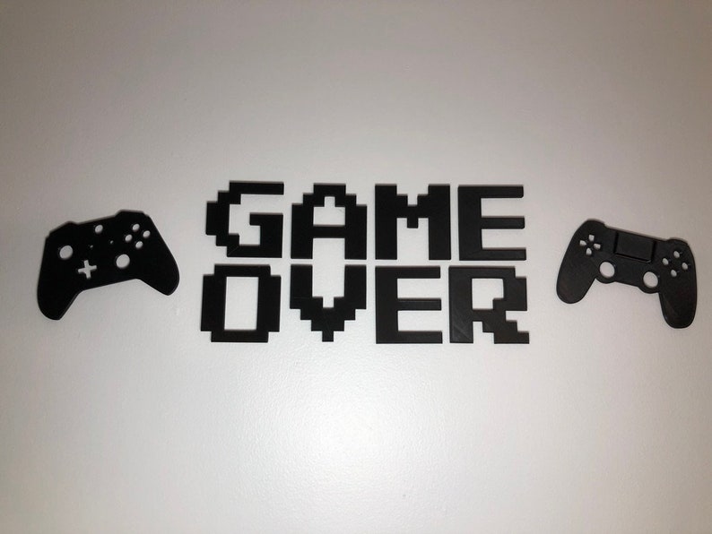 Huge 19 X 10 Game Over Video Game Logo Wall Sign | Etsy